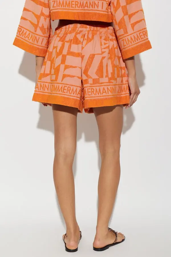 Zimmermann Solstice’ Shorts In Terry Cotton
