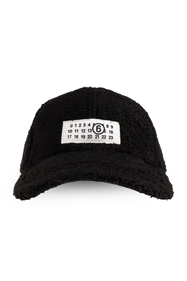 MAISON MARGIELA Textured Baseball Cap - Black