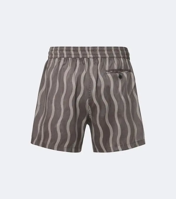 Frescobol Carioca Rio Printed Swim Trunks