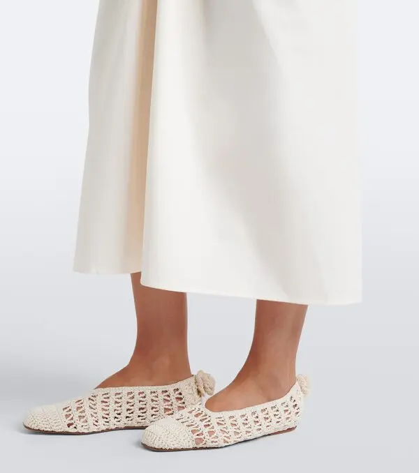 Magda Butrym Draped Cotton Maxi Skirt