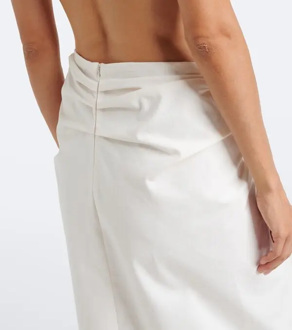 Magda Butrym Draped Cotton Maxi Skirt