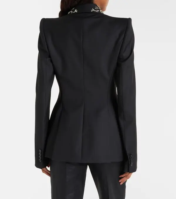 Alexander McQueen Embellished Single-breasted Blazer