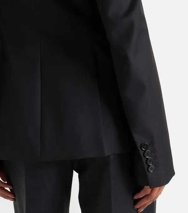 Alexander McQueen Embellished Single-breasted Wool Blazer
