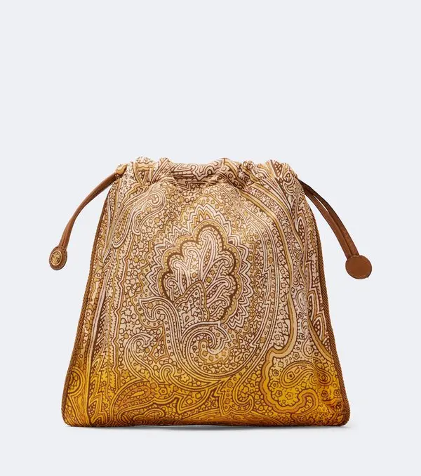 Etro Small Paisley Clutch - Beige