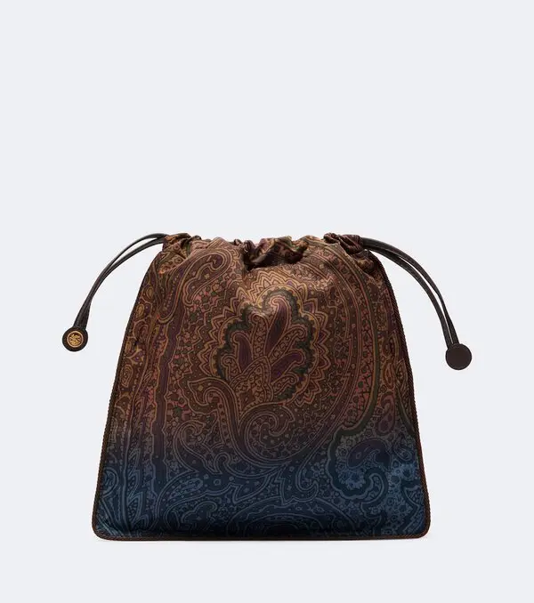 Etro Small Paisley Clutch - Brown
