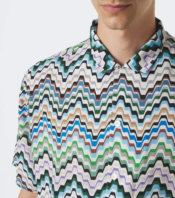 Missoni Greek Key Bowling Shirt