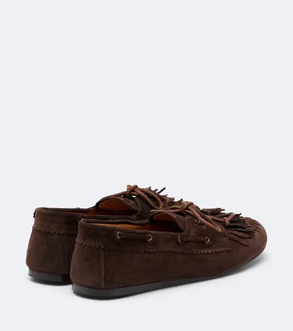 Isabel Marant Étoile Suede Boat Shoes - Brown