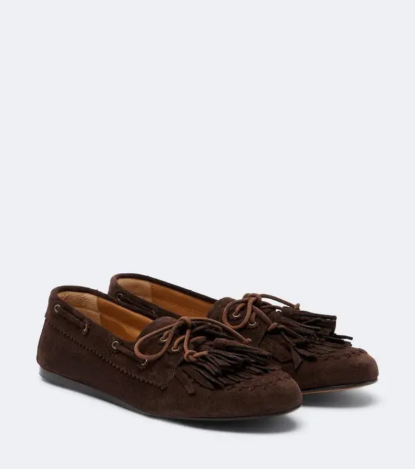 Isabel Marant Étoile Suede Boat Shoes - Brown