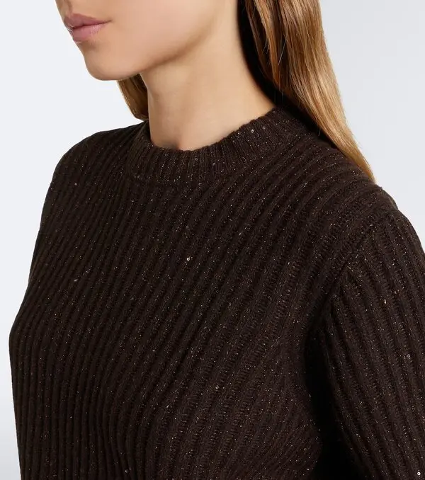 Brunello Cucinelli Ribbed-knit Cashmere And Wool-blend Sweater
