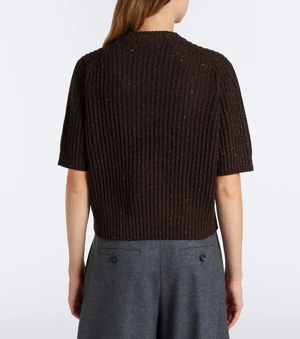 Brunello Cucinelli Ribbed-knit Cashmere And Wool-blend Sweater