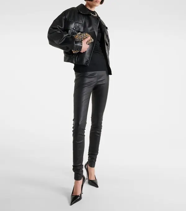 Stouls Carolyn Leather Leggings - Black