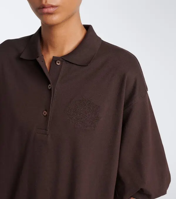 Acne Studios Checked Layered Cotton-blend Polo Dress