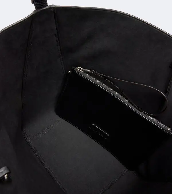 Moncler Carlo Suede Shoulder Bag