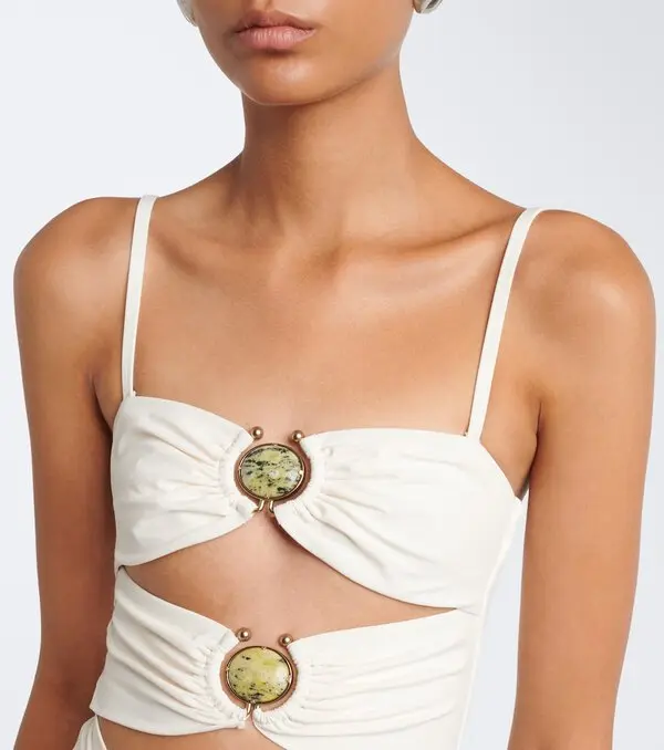 Christopher Esber Embellished Cutout Mini Dress