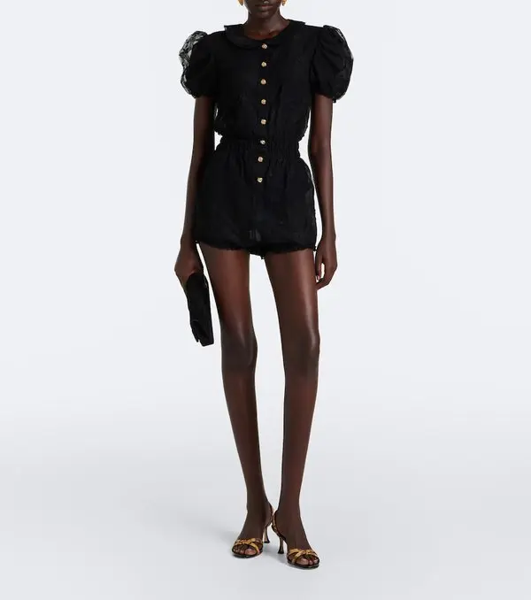 Alessandra Rich Lace Romper
