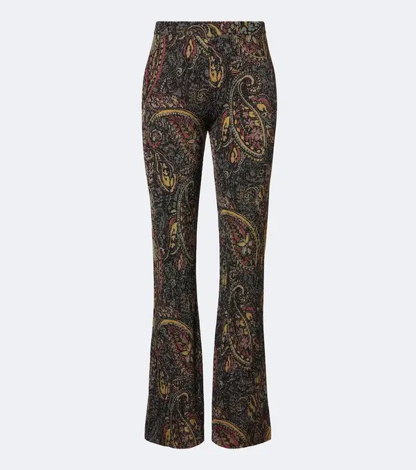 Etro Paisley Jacquard Flared Pants - Multicoloured