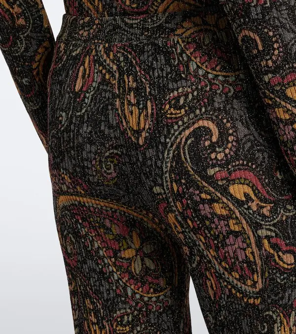 Etro Paisley Jacquard Flared Pants - Multicoloured