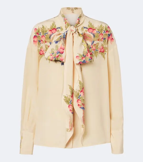 Etro Floral Silk Cr�pe De Chine Blouse