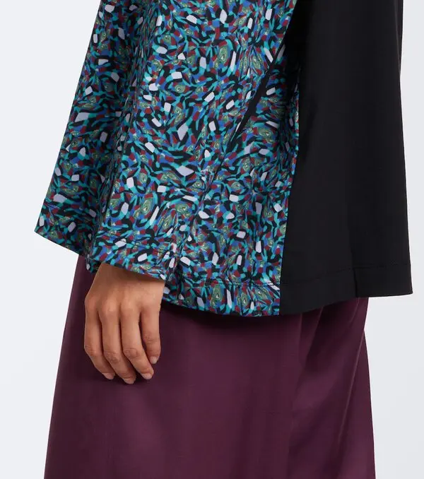 Dries Van Noten Printed Cotton Jersey Top