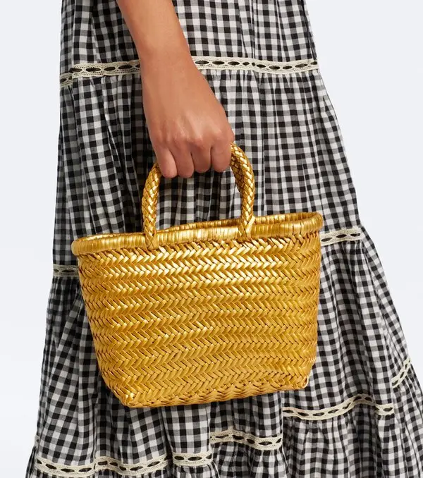 Rixo X Dragon Diffusion Lysia Leather Top-handle Bag