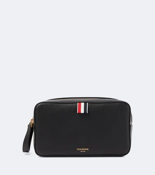 Thom Browne Leather Toiletry Bag
