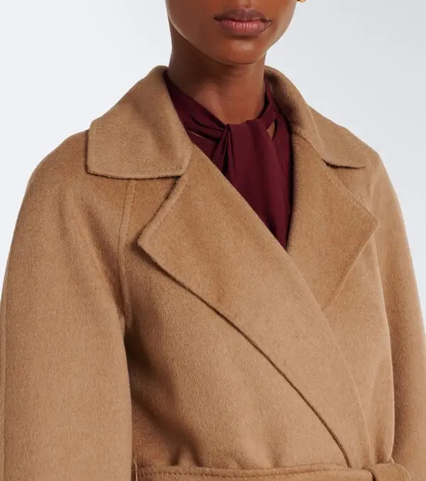 Max Mara Wool Wrap Coat - Beige