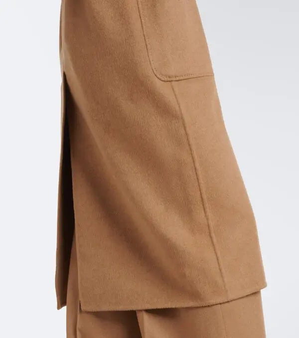 Max Mara Wool Wrap Coat - Beige