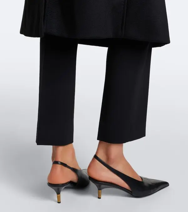 Max Mara Wool Wrap Coat - Black