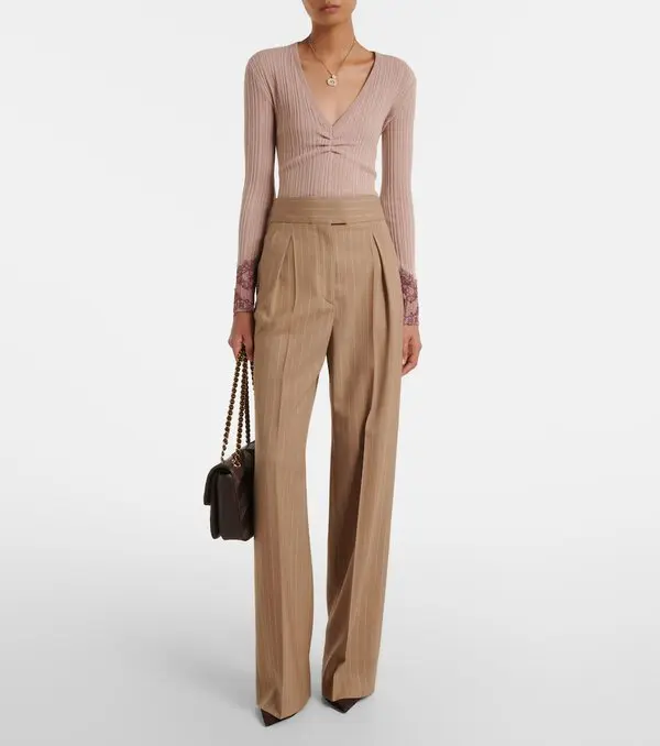 Valentino Garavani Rockstud Suede Pumps - Brown