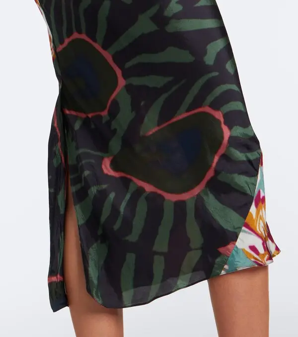 Dries Van Noten Printed Midi Skirt