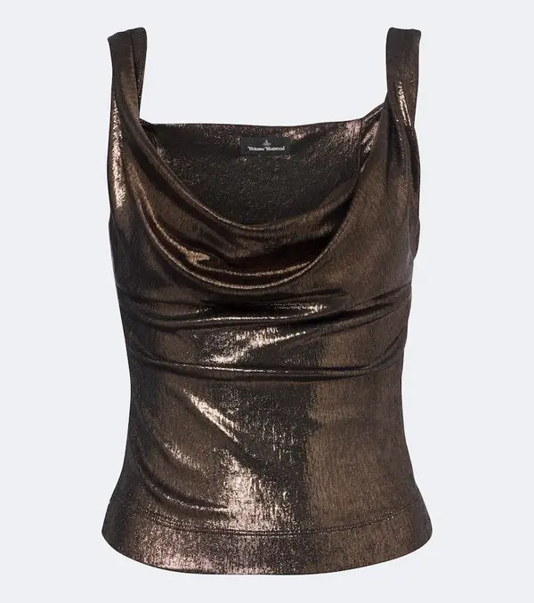 VIVIENNE WESTWOOD Anna Draped Tank Top - Brown