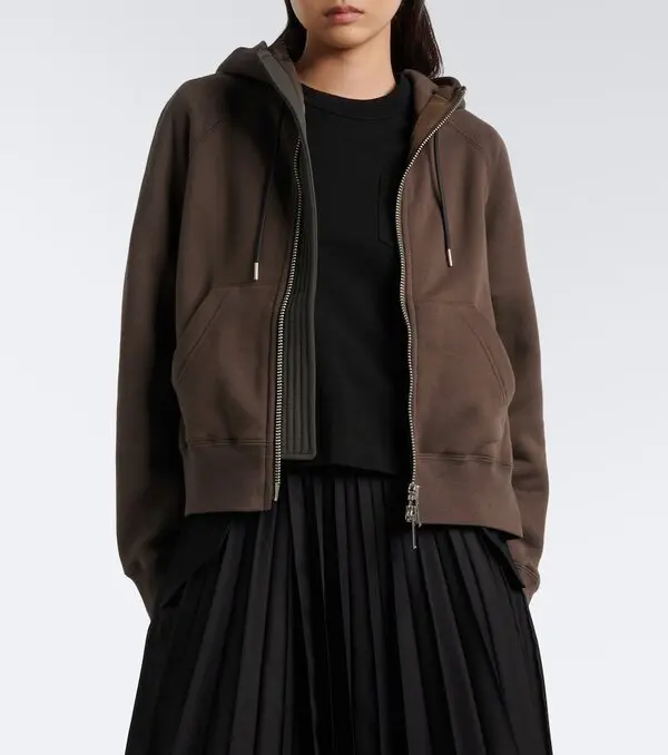 Sacai Cotton Jersey Hoodie