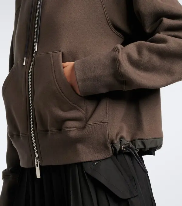 Sacai Cotton Jersey Hoodie
