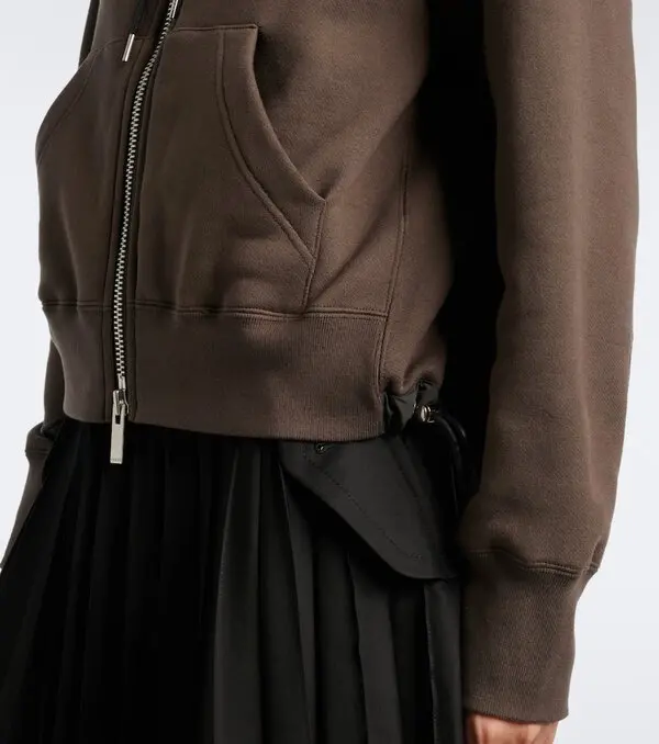 Sacai Cotton Jersey Hoodie