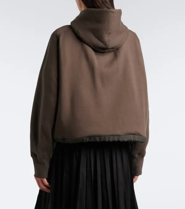 Sacai Cotton Jersey Hoodie