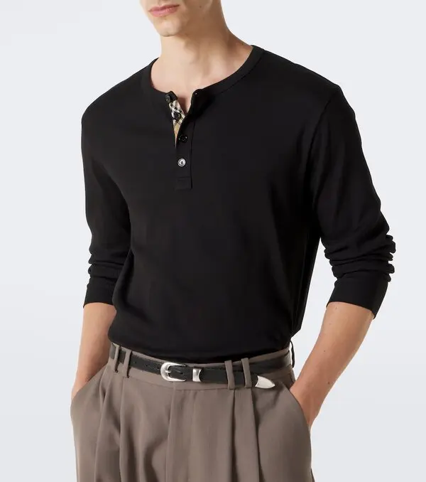 Burberry Cotton Henley Shirt