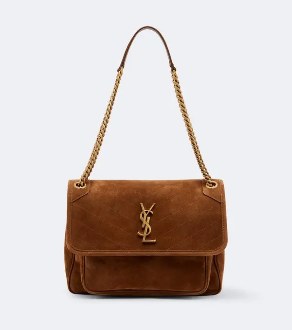 Saint Laurent Niki Large Shoulder Bag - Brown