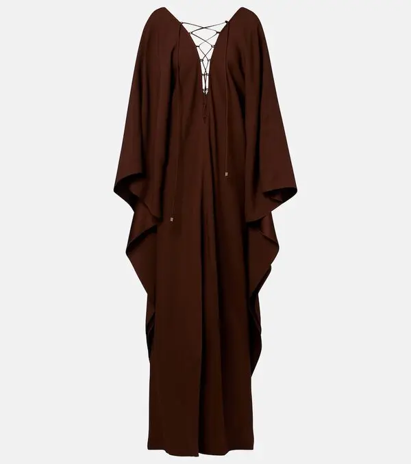 TALLER MARMO Sahara Crepe Cady Kaftan - Brown