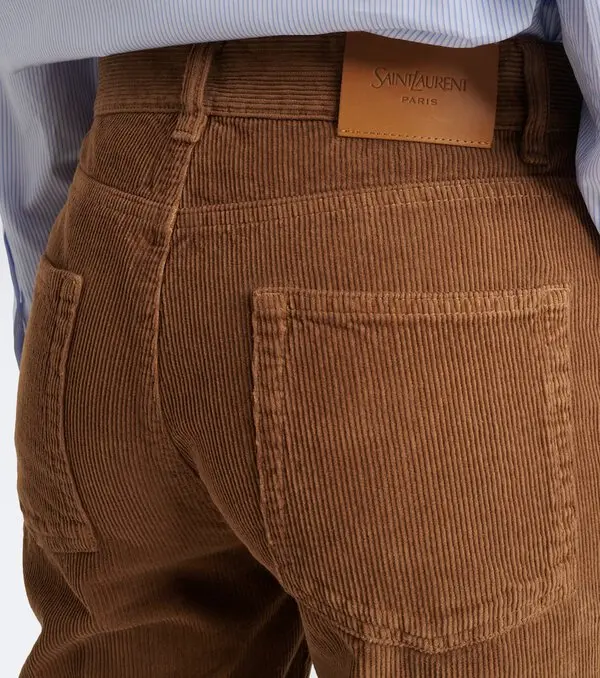Saint Laurent 70s Cotton Corduroy Flared Pants