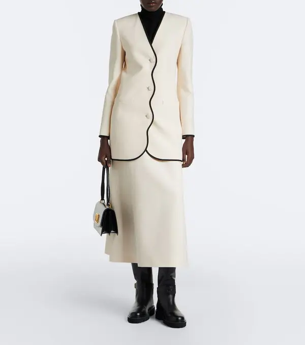 Valentino Garavani Vlogo Leather Knee-high Boots