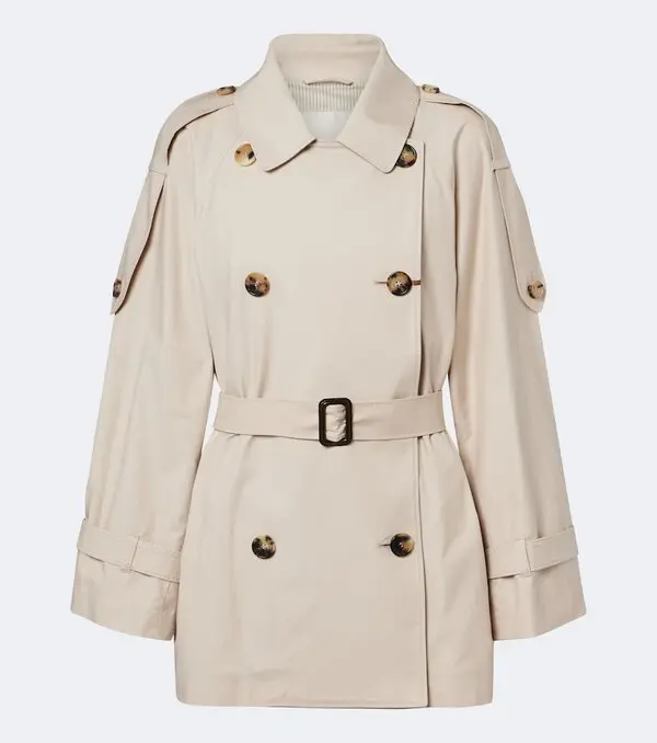 Max Mara Cotton-blend Twill Jacket - Beige