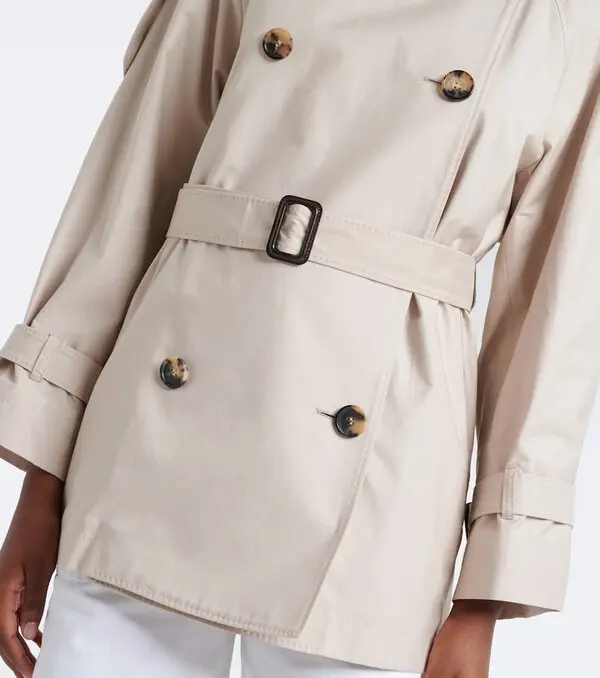 Max Mara Cotton-blend Twill Jacket - Beige