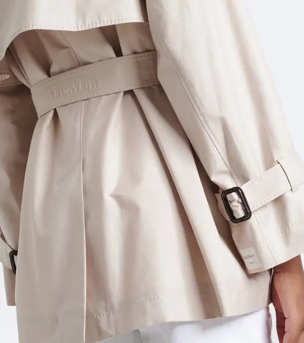 Max Mara Cotton-blend Twill Jacket - Beige