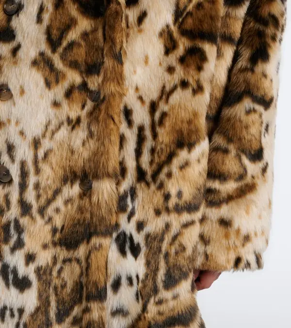 Etro Leopard-print Faux Fur Coat - Multicoloured
