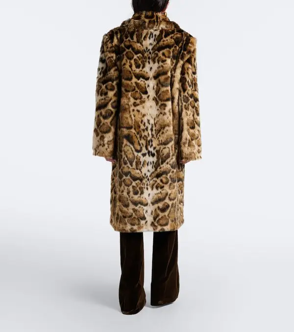 Etro Leopard-print Faux Fur Coat - Multicoloured