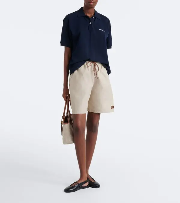 Miu Miu Leather Slingback Flats