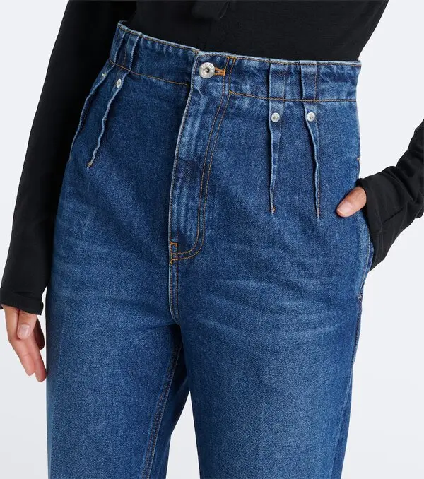 MUGLER Slim Fit Jeans With Elasticated Ankle Cuffs