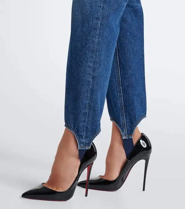 MUGLER Slim Fit Jeans With Elasticated Ankle Cuffs