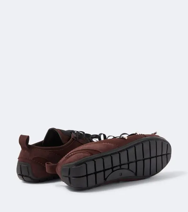 Simone Rocha Ballerina Grip Satin Sneakers - Brown