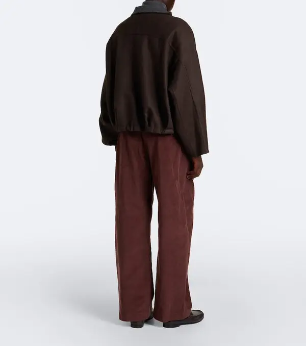 Brunello Cucinelli Monili Corduroy Wide-leg Pants - Brown